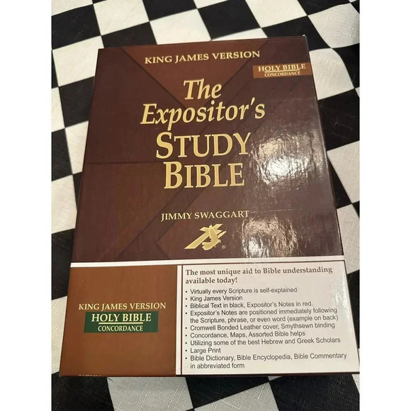 Bible | Other | The Expositors Study Bible By Jimmy Swaggert Black ...